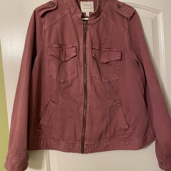 torrid | Jackets & Coats | Torrid Dusty Rose Utility Jacket | Poshmark